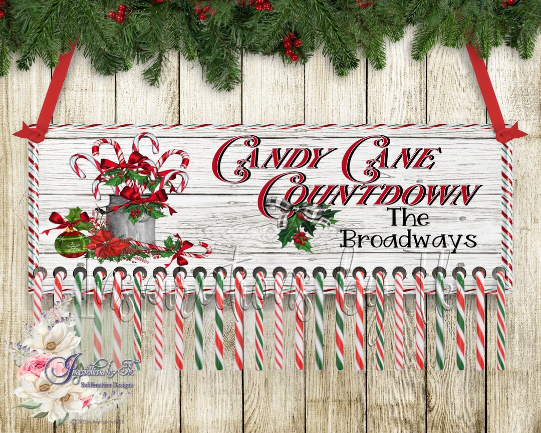 Candy Cane Countdown, Candy Cane Design, Christmas Design, Country ...