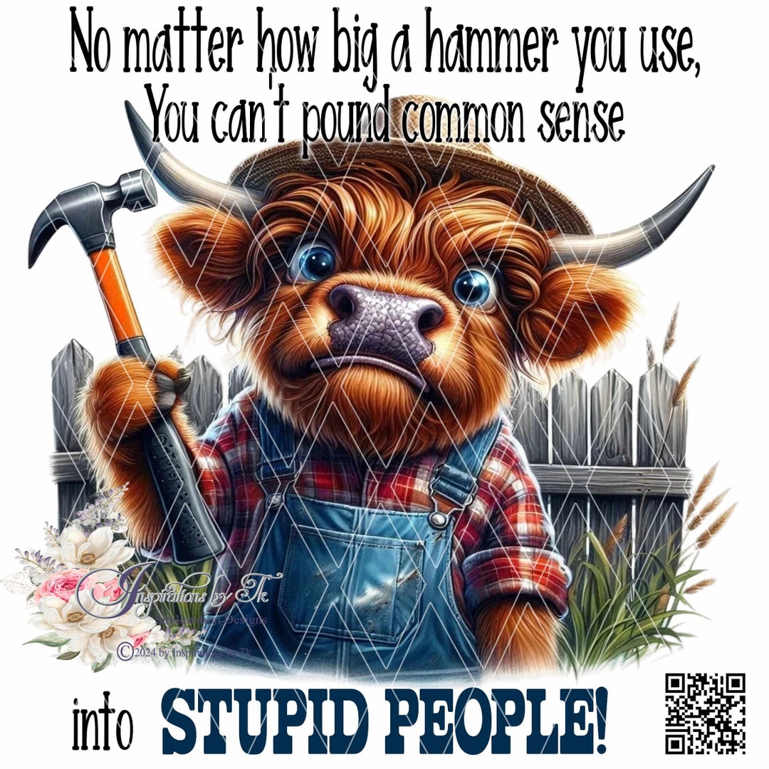 No Matter How Big a Hammer You Can't Pound Common Sense in Stupid ...