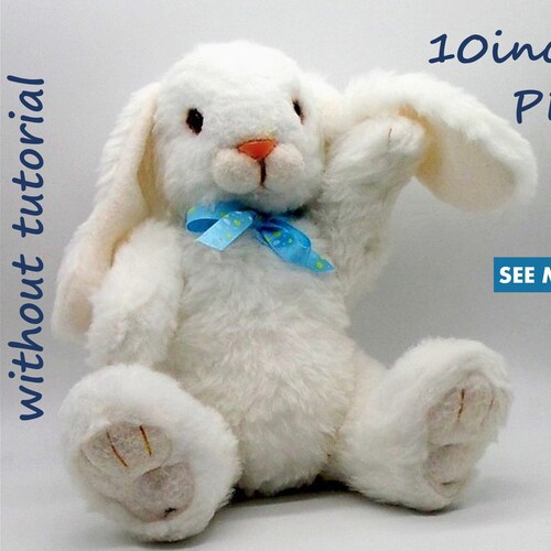 Bunny Sewing PDF Pattern Teddy Toy Jointed Pattern Rabbit | Etsy UK