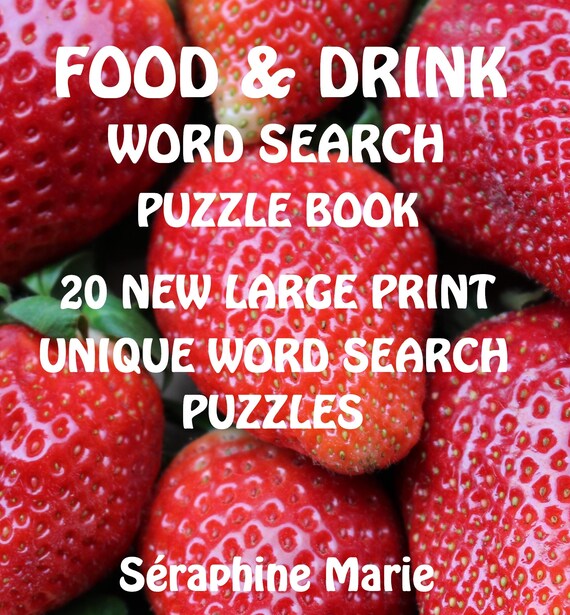 20 Fun and Educational Food & Drink Word Search Puzzles - Etsy