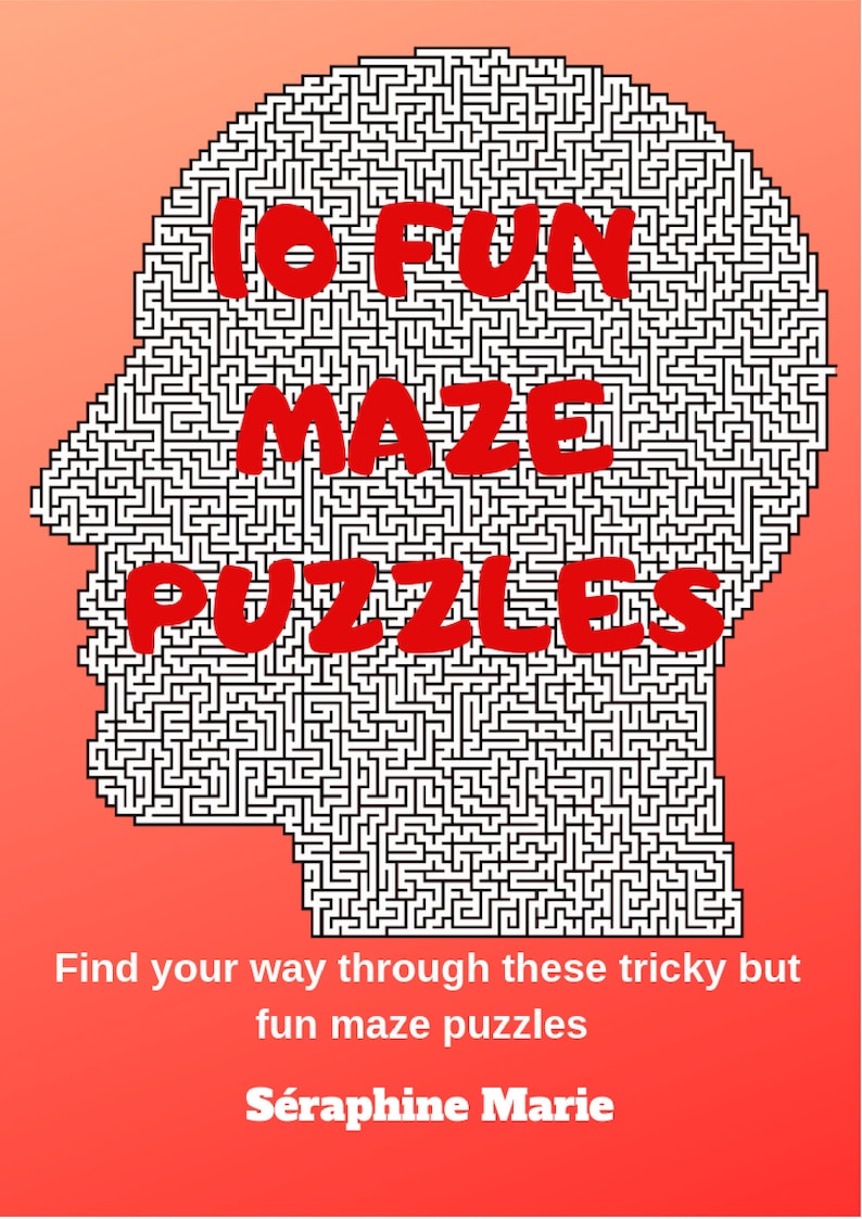 10 Tricky but Fun Maze Puzzles - Etsy