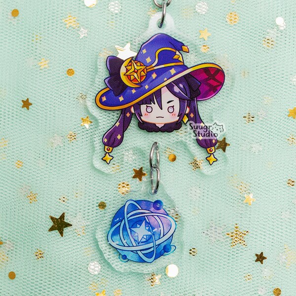 Genshin Mona Charm - Etsy