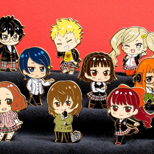 Full Set of Persona 5 Phantom Thief Enamel Pins - Etsy