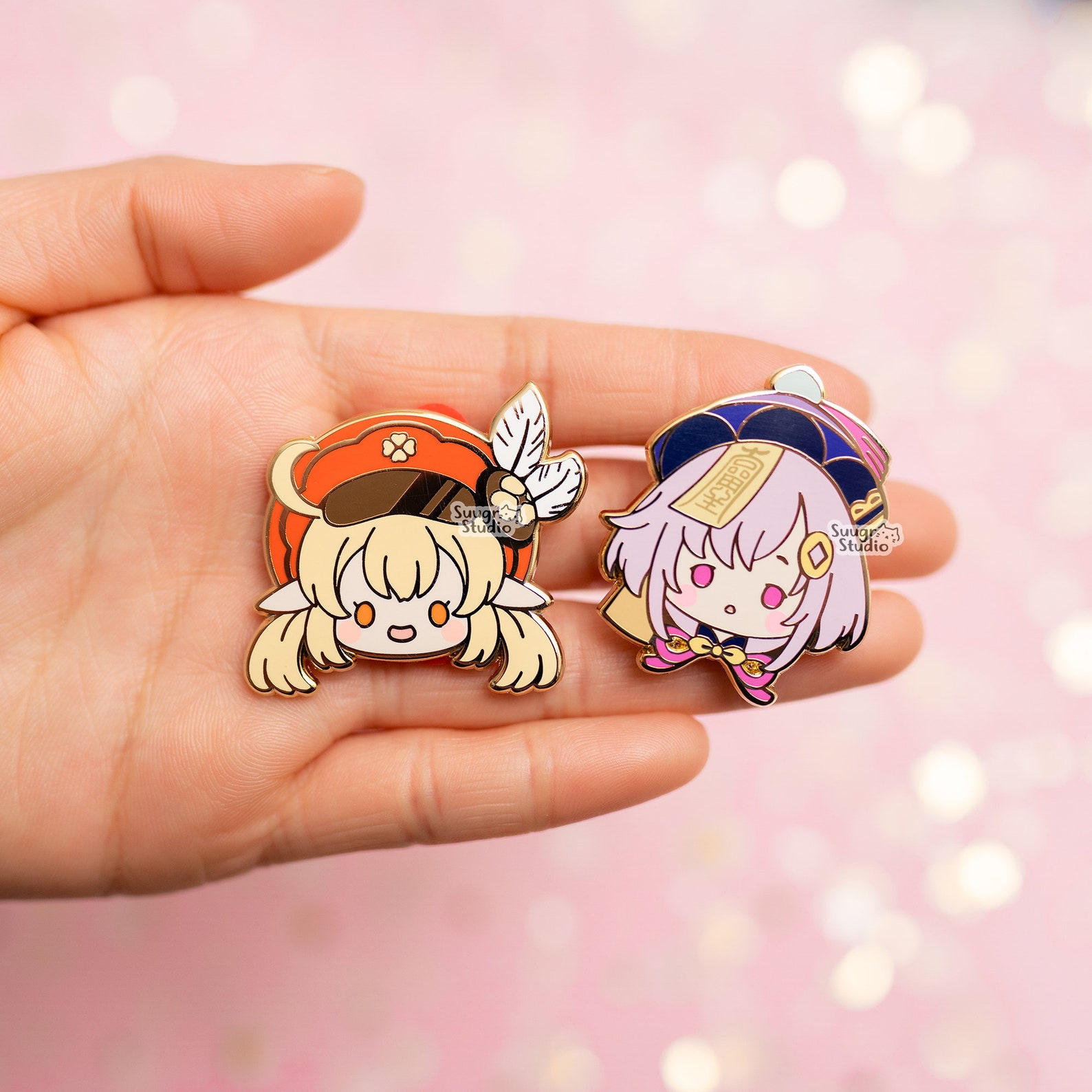 Genshin Impact Klee & Qiqi Hard Enamel Pin - Etsy