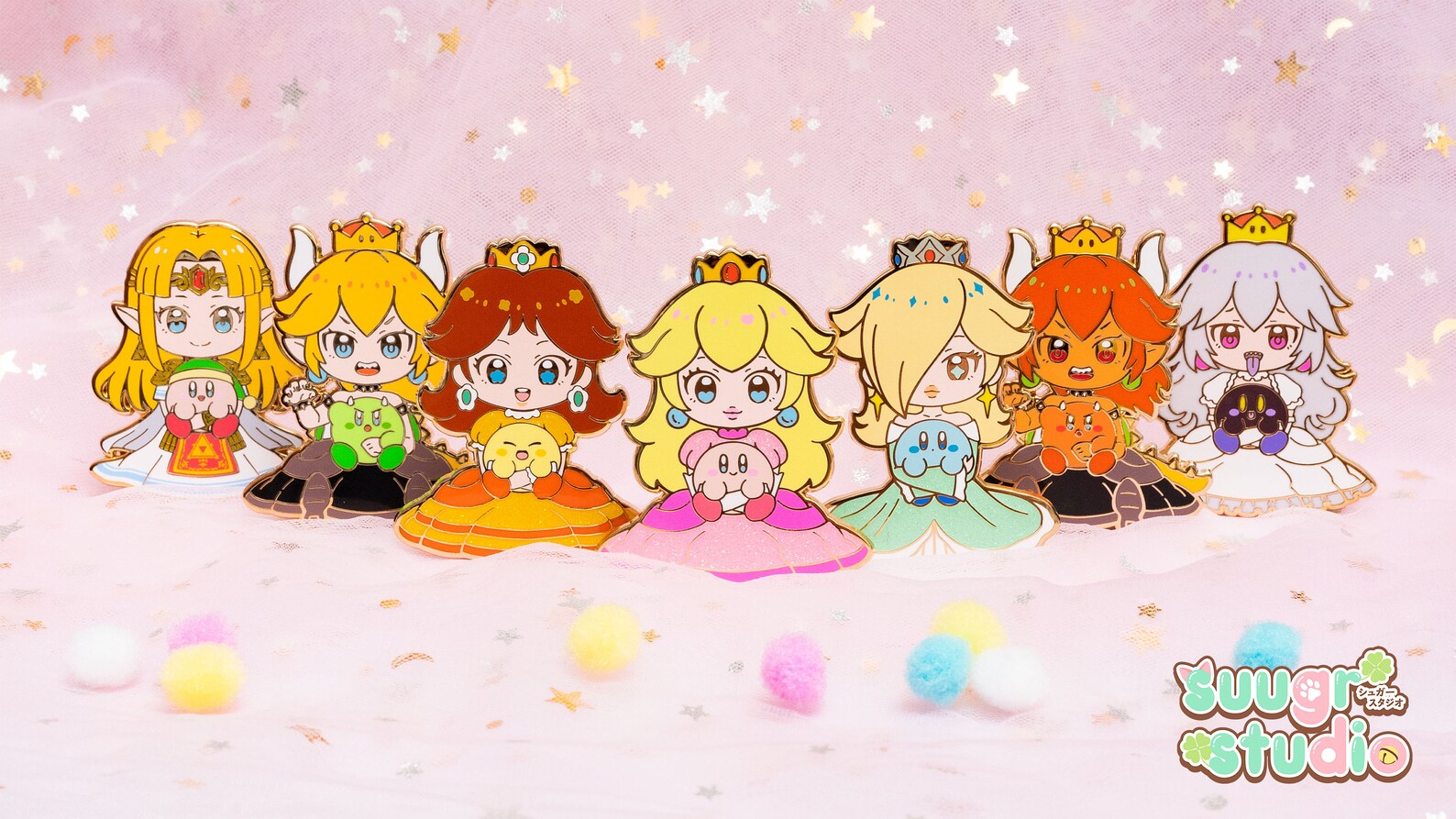 Princess X Poyo red Bowsette Hard Enamel Pin - Etsy