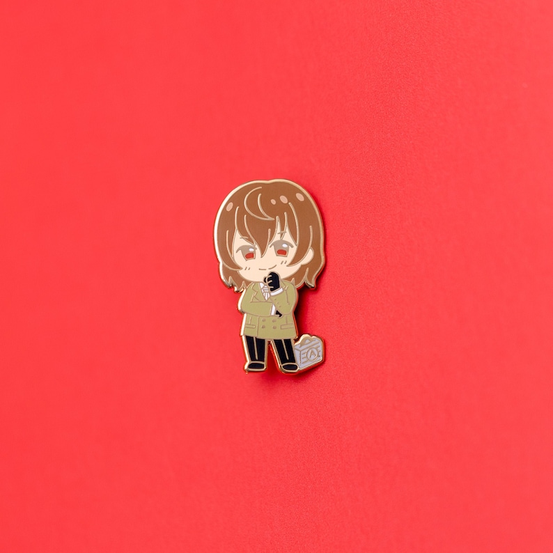 Phantom Thief Akechi Goro the Crow Enamel Pin - Etsy