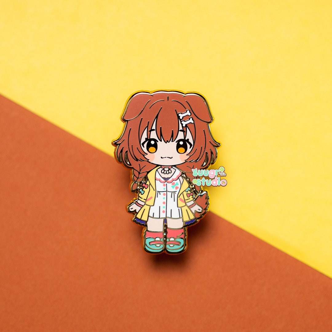 Hololive Vtuber Inugami Korone Enamel Pin, Fan Merch - Etsy