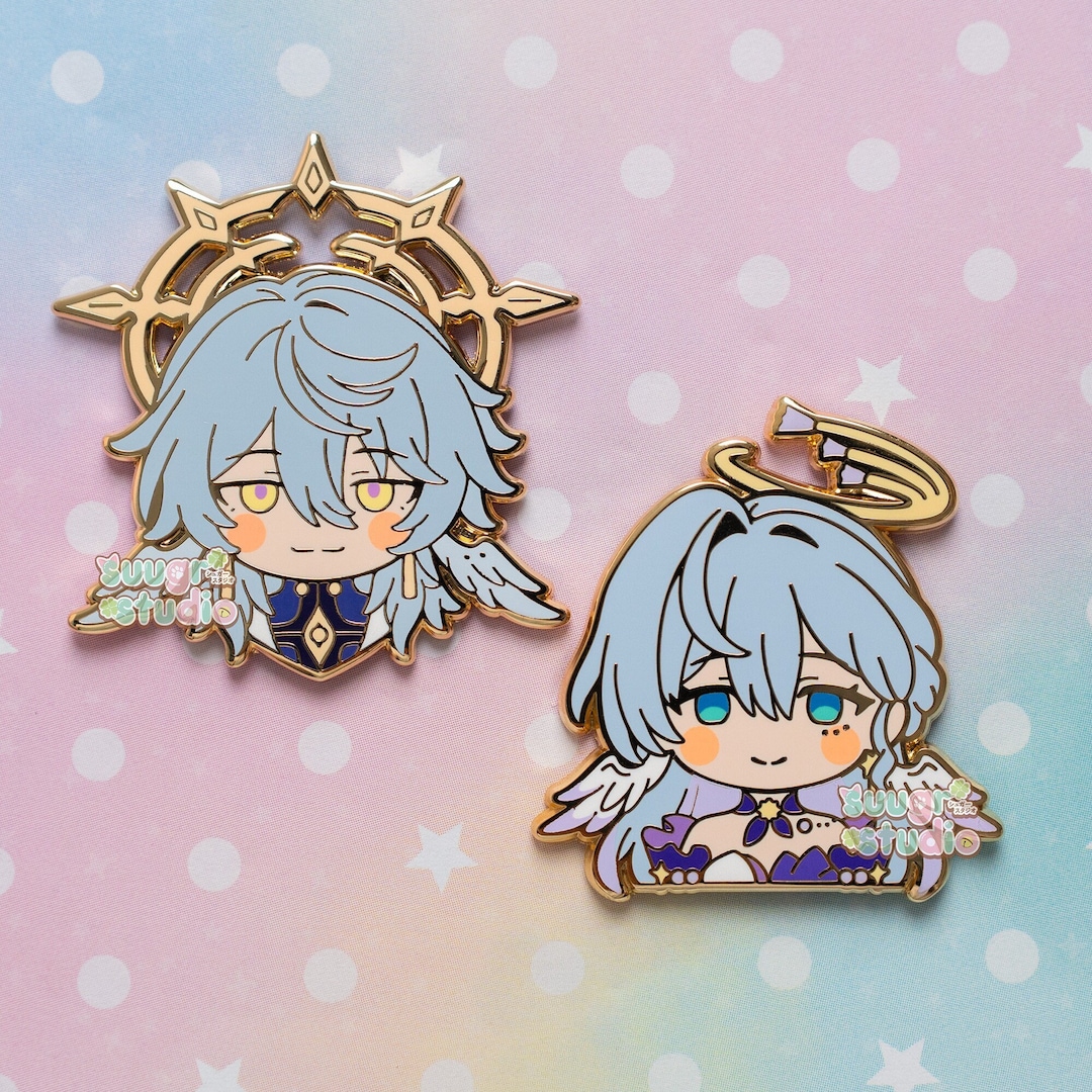 HSR Sunday and Robin Honkai Star Rail Hard Enamel Pin, Christmas Gift ...