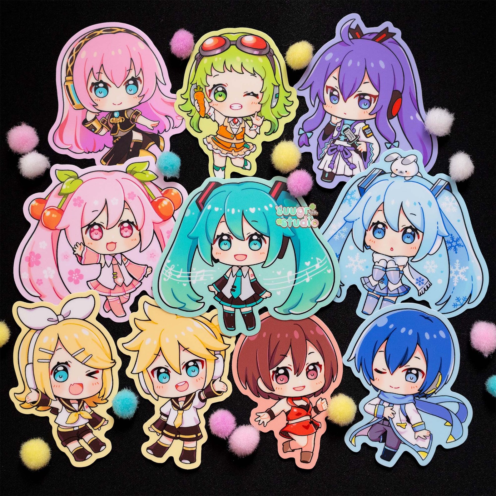 Vocaloid Stickers Hatsune Miku Snow Miku Sakura Miku Rin - Etsy