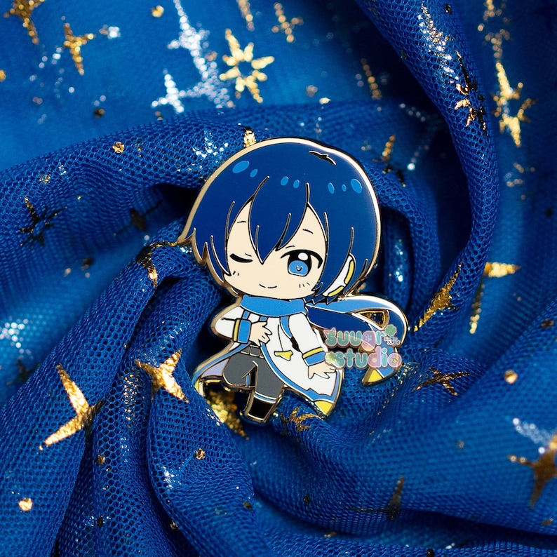 Virtual Vocalist Kaito Hard Enamel Pin - Etsy