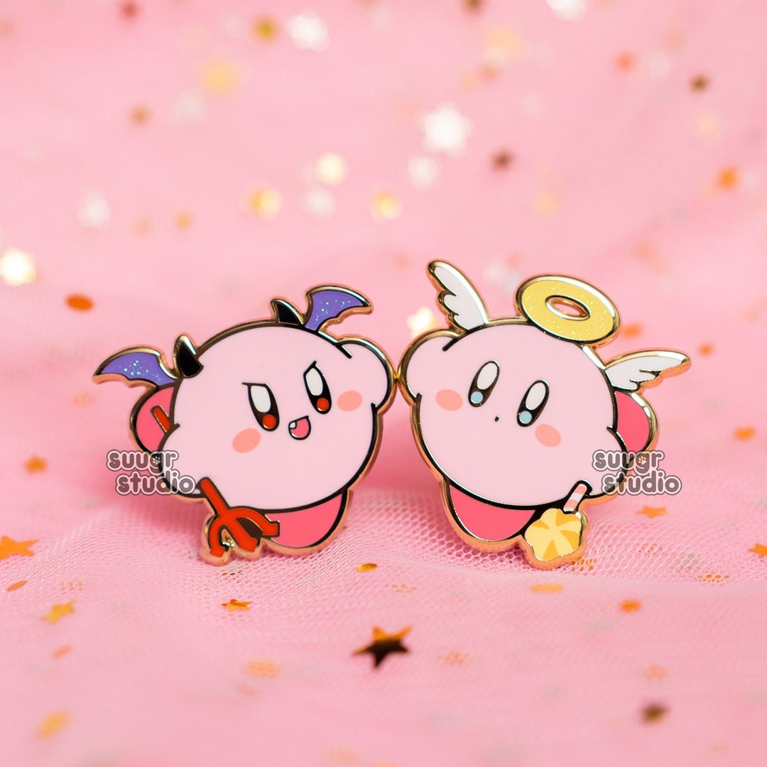 Devil and Angel Poyo Hard Enamel Pins, Halloween Collection - Etsy