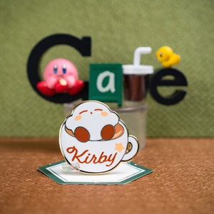 Latte Cup Poyo Hard Enamel Pins - Etsy