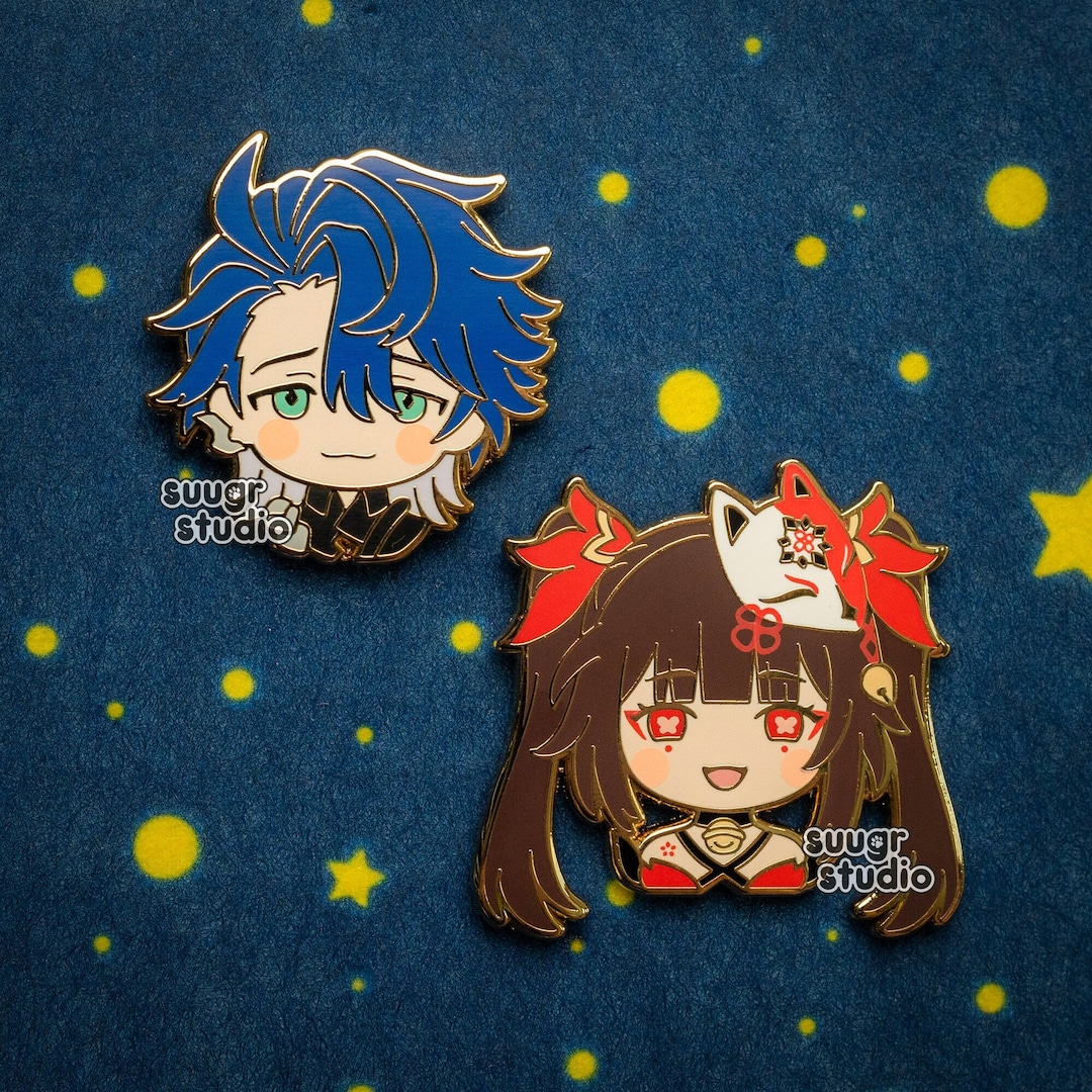 HSR Sampo and Sparkle the Masked Fools Honkai Star Rail Hard Enamel Pin ...