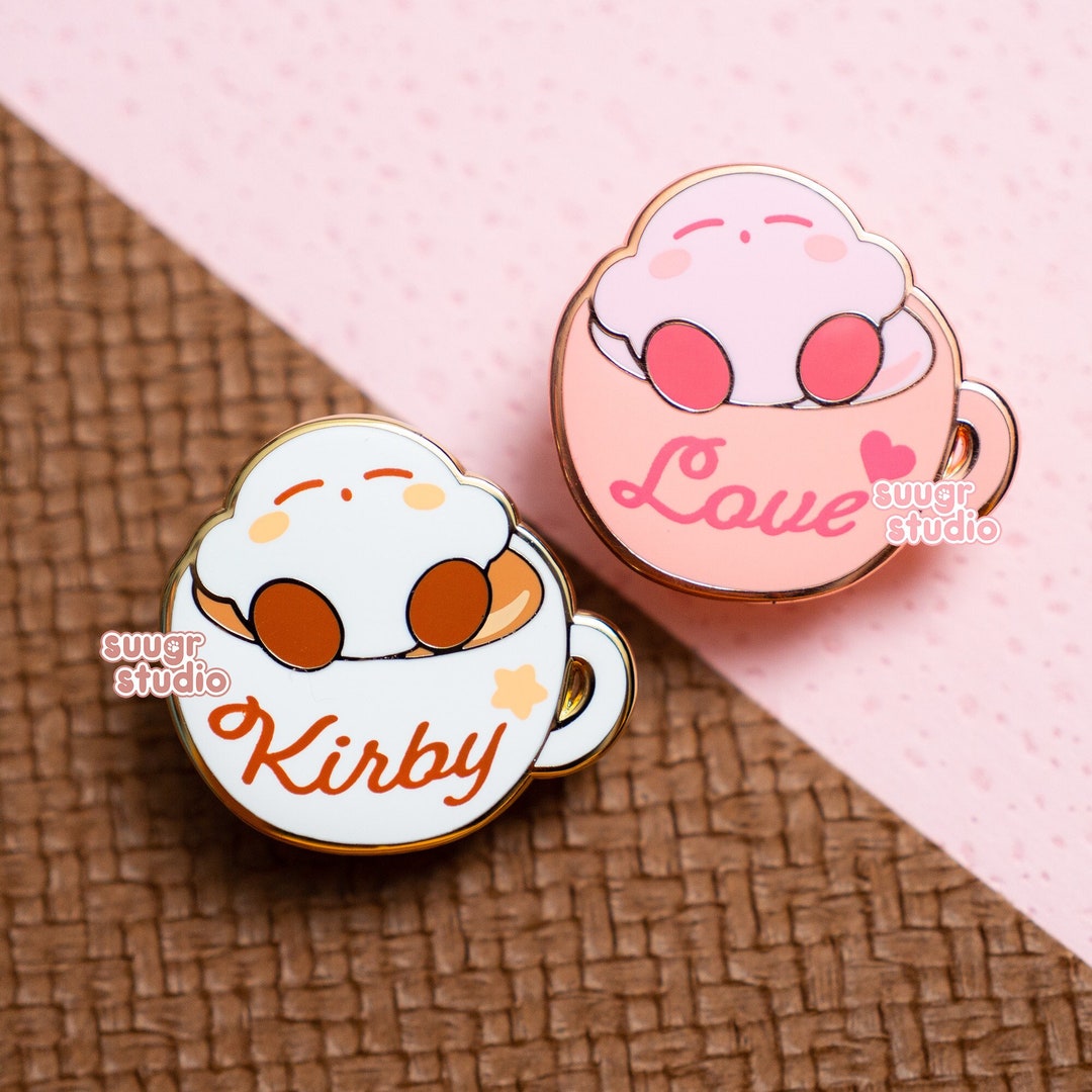 Latte Cup Poyo Hard Enamel Pins - Etsy