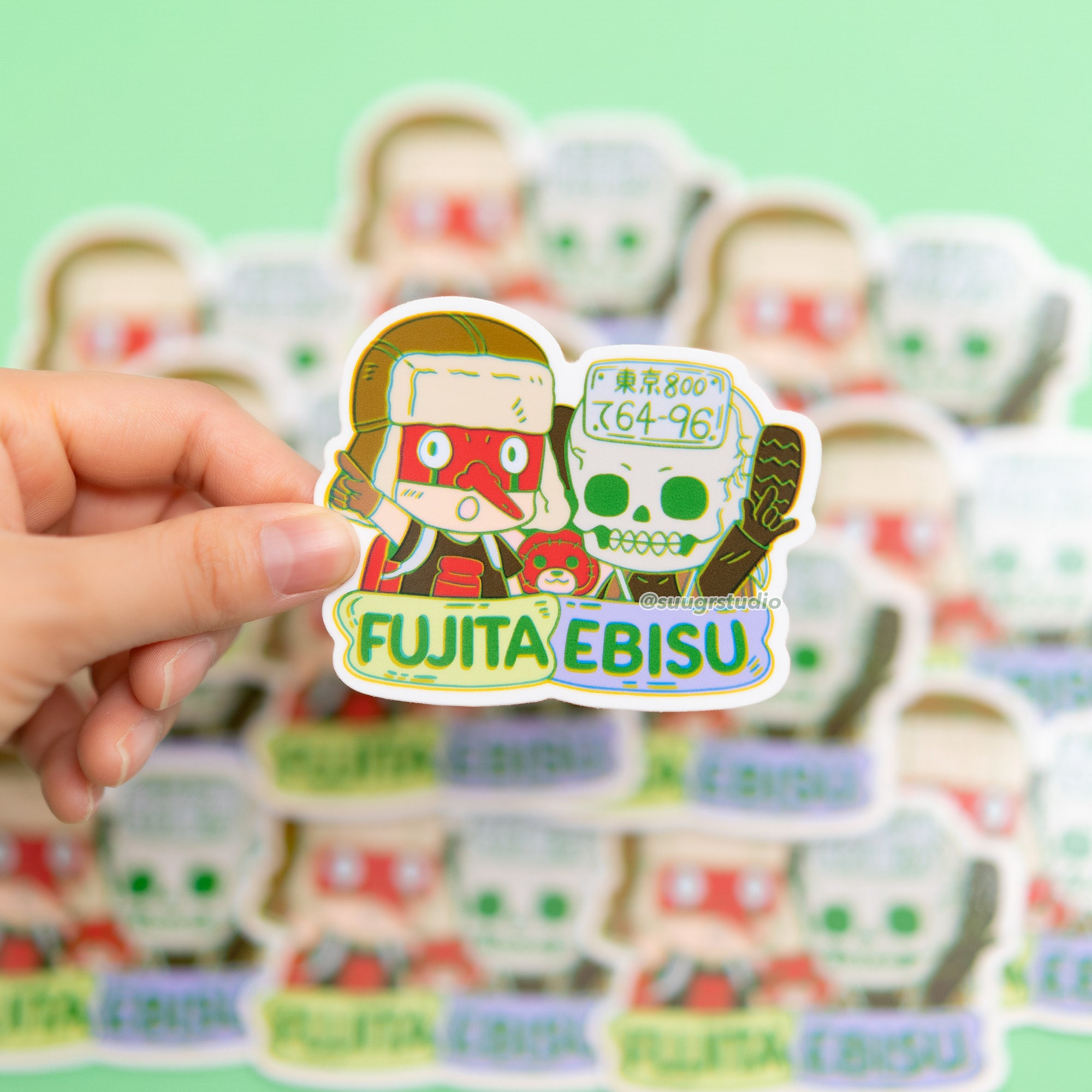 Dorohedoro Fujita X Ebisu Die Cut Vinyl Sticker Gift - Etsy