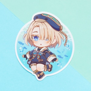 Genshin Impact 3" Freminet Sticker, Fan Merch - Etsy