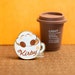 Latte Cup Poyo Hard Enamel Pins - Etsy