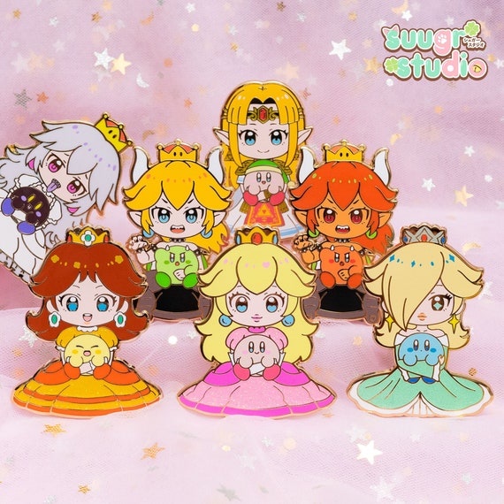 Princess X Poyo set of 7 Hard Enamel Pin - Etsy