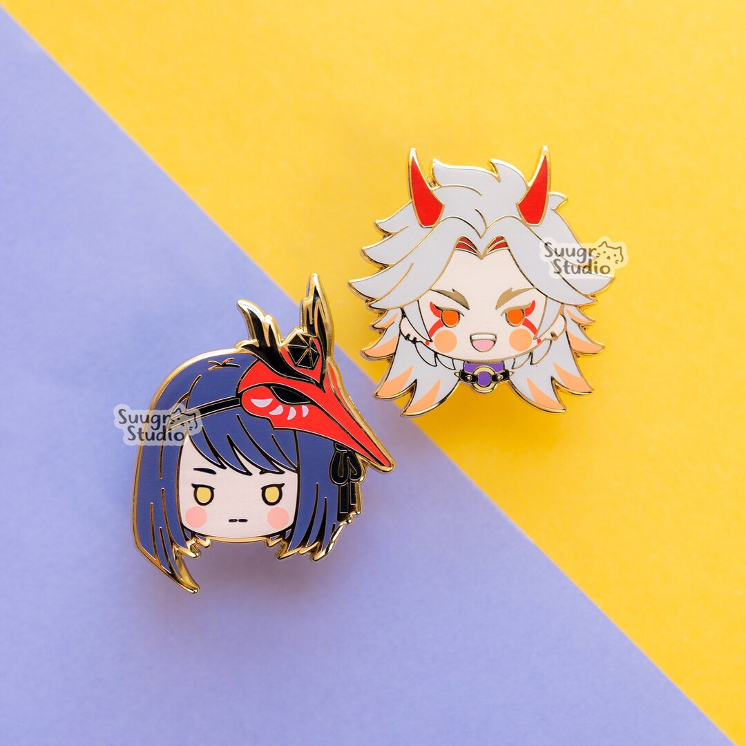 Genshin Impact Arataki Itto & Kujoh Sara Hard Enamel Pin - Etsy
