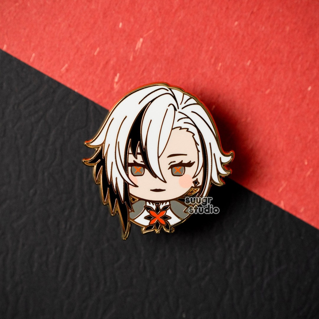 Genshin Impact Arlecchino "the Knave" Fontaine Hard Enamel Pin - Etsy