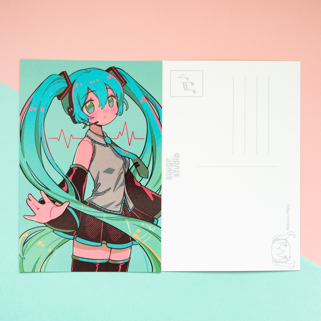 Hatsune Miku Postcard/mini Print - Etsy
