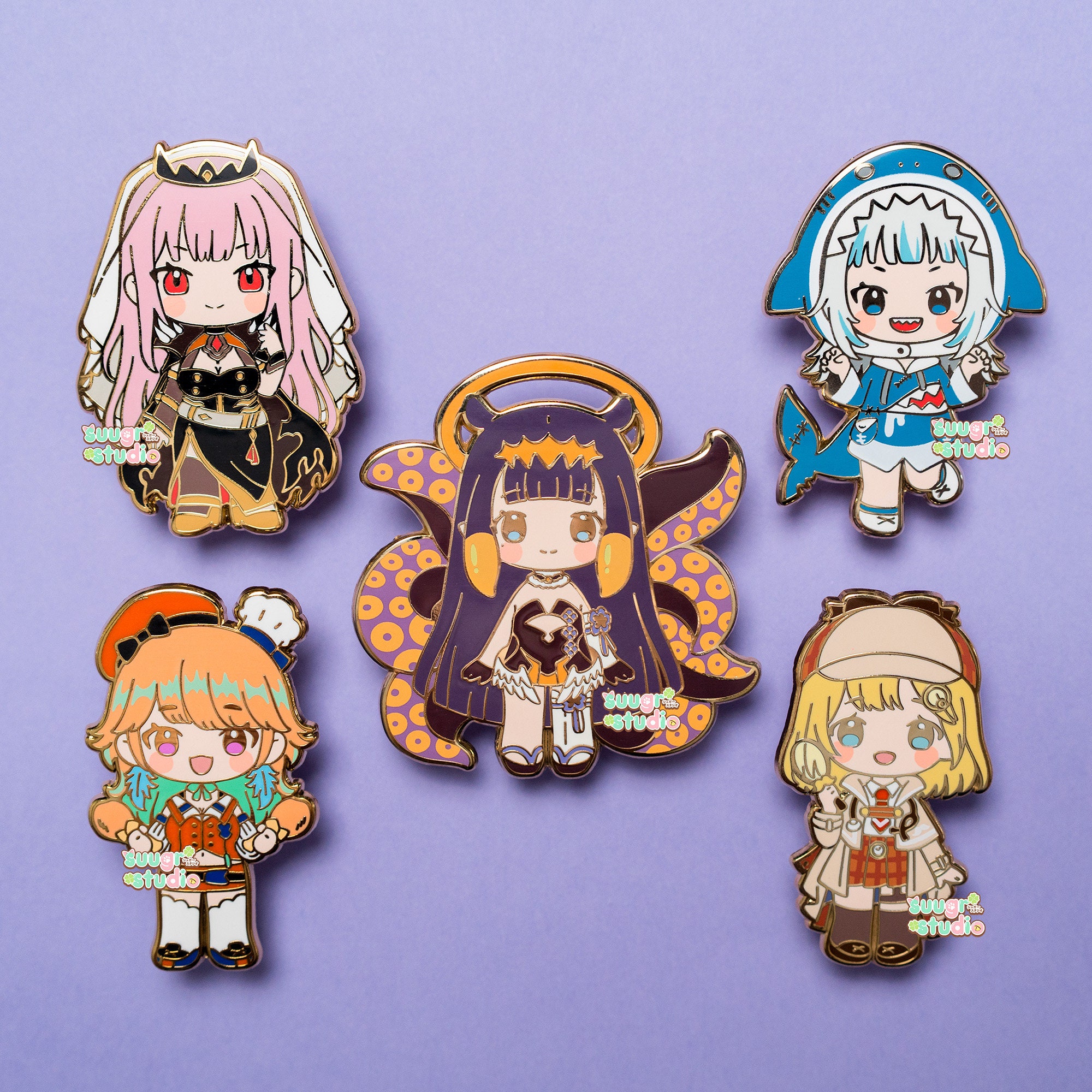 Hololive Vtuber Ninomae Ina'nis Enamel Pin Fan Merch - Etsy