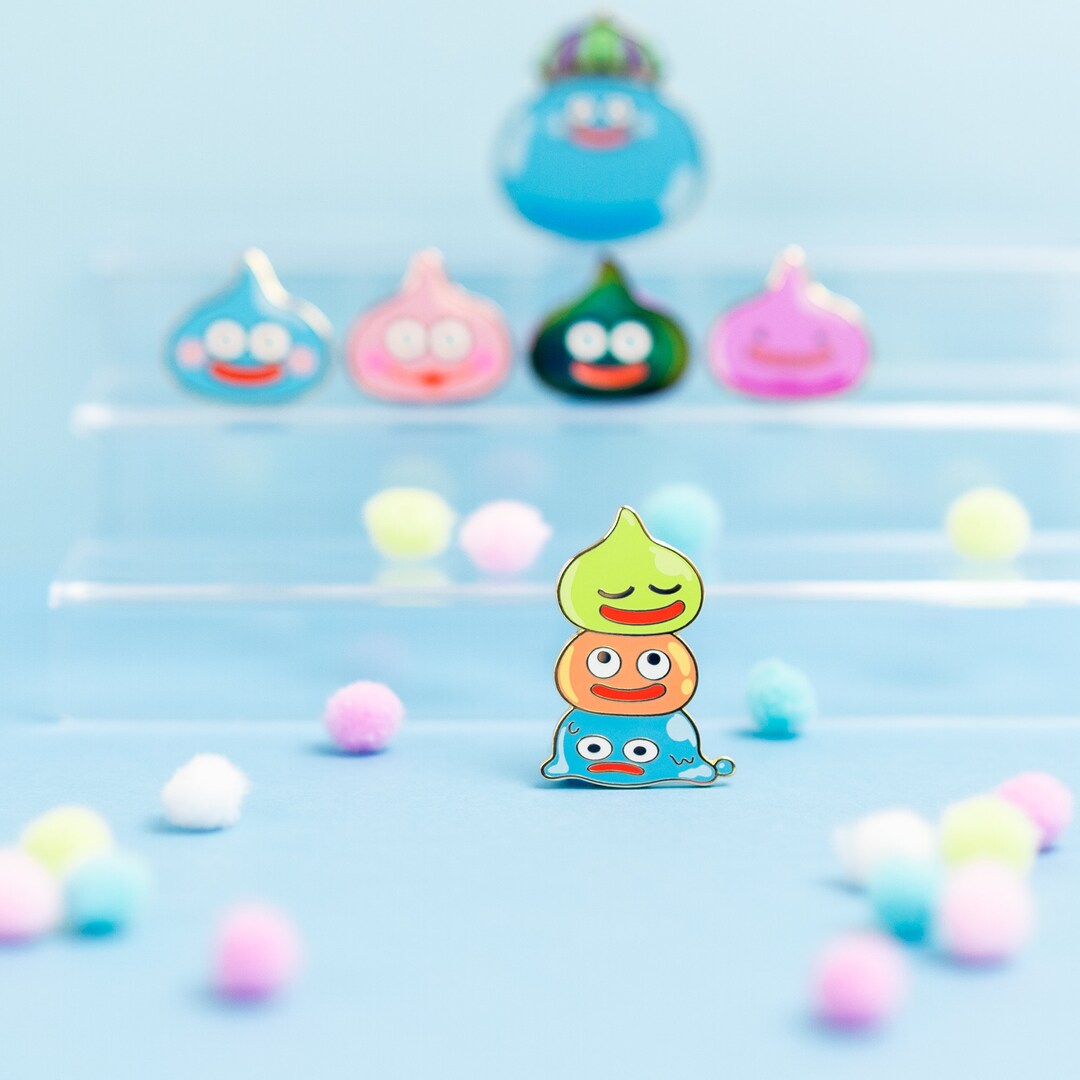 Happy Slime Stack Dango Hard Enamel Pin - Etsy
