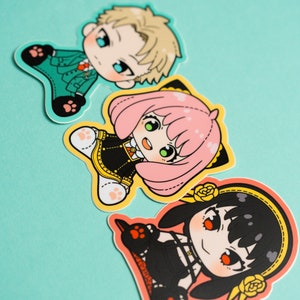 Sxf Cute Anime Die Cut Stickers (set) - Etsy