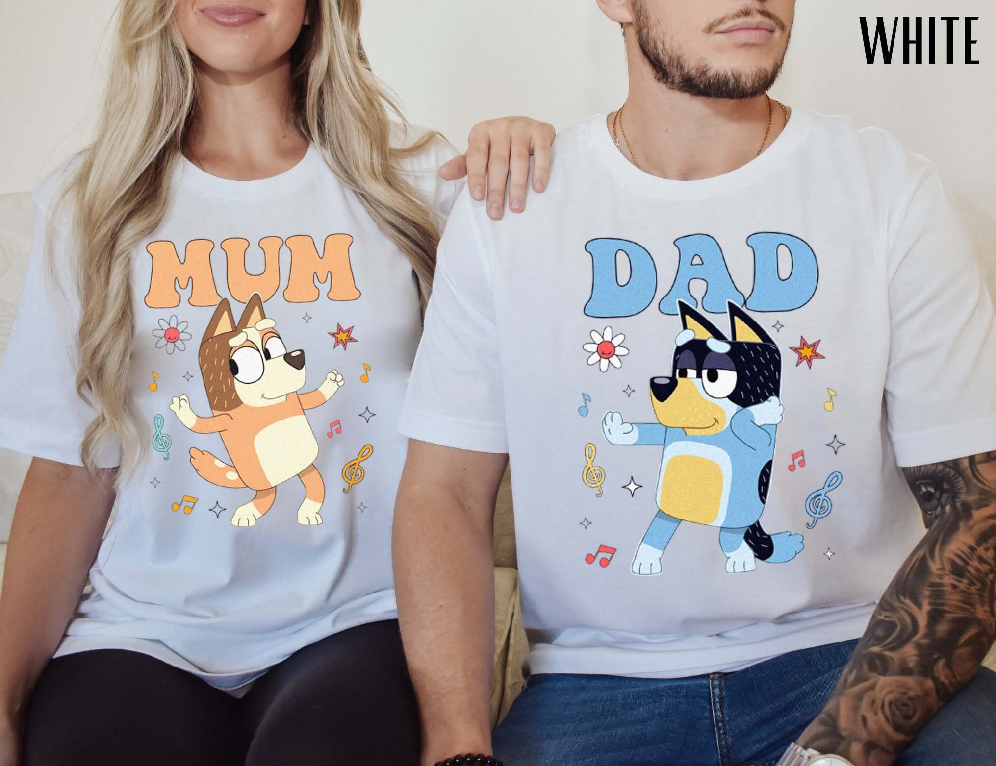 Custom Bluey Family Shirts, Family Matching Shirts, Bandit Heeler Shirt ...
