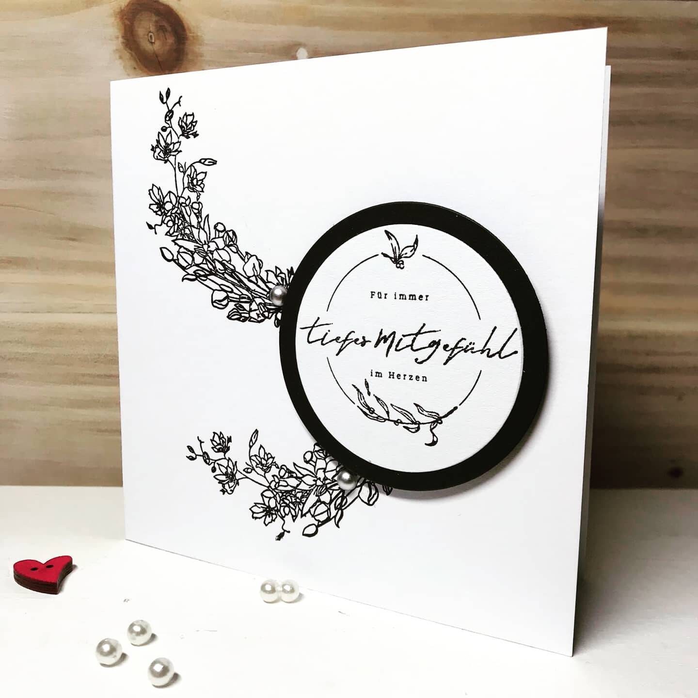 Mourning Card Lovingly Handmade - Etsy UK