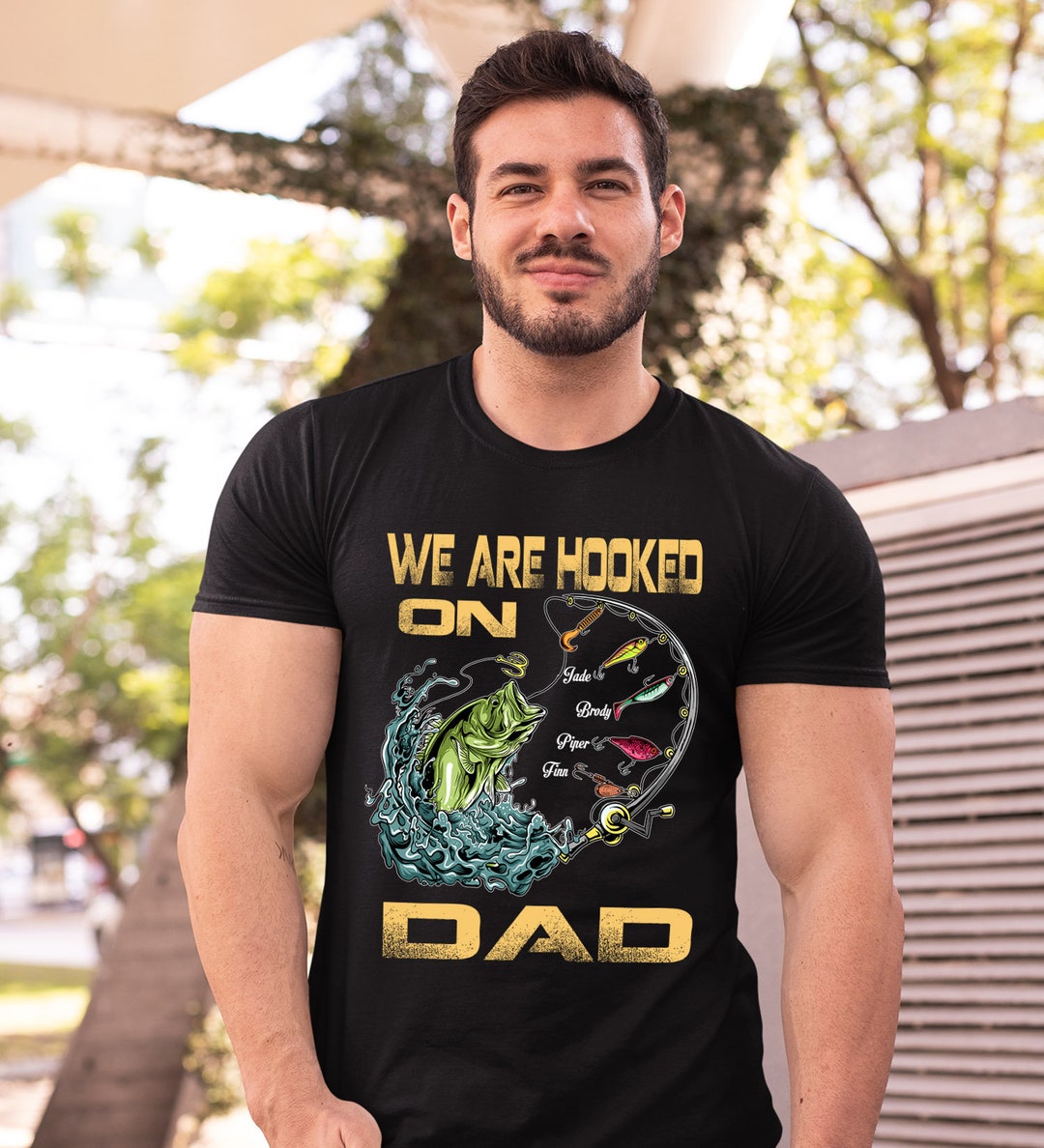 Personalized Fishing Dad Shirt, Dad Fishing Shirt, Dad Shirt, We Are ...