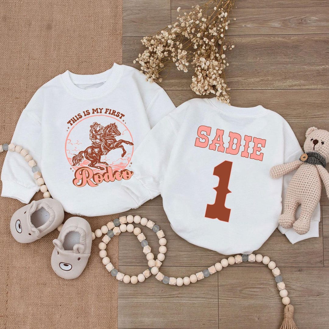 Custom This is My First Rodeo Sweater Romper, My First Rodeo Outfit ...