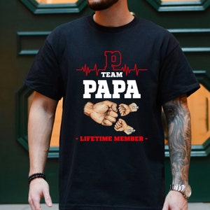 Personalized Team Papa Lifetime Member Papa Shirt, Papa Shirts for Men ...