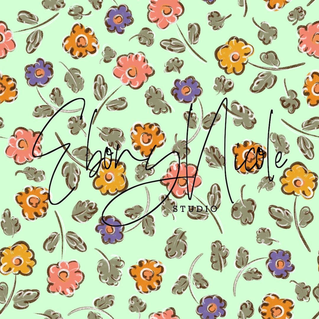 Floral Seamless, Vintage Floral Repeat Pattern, Floral Seamless ...