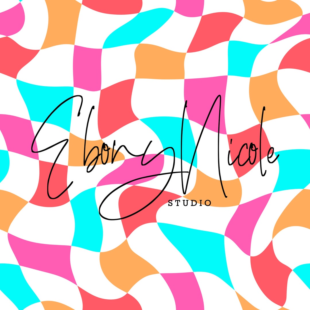 Retro Checker Seamless, Retro Seamless Repeat Pattern, Vibrant Seamless ...