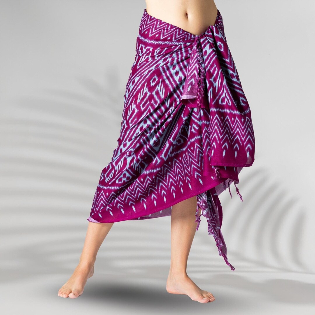 PANASIAM Tie-dye Sarong – Beach Wrap, Pareo, Cover-up, Wrap Skirt ...