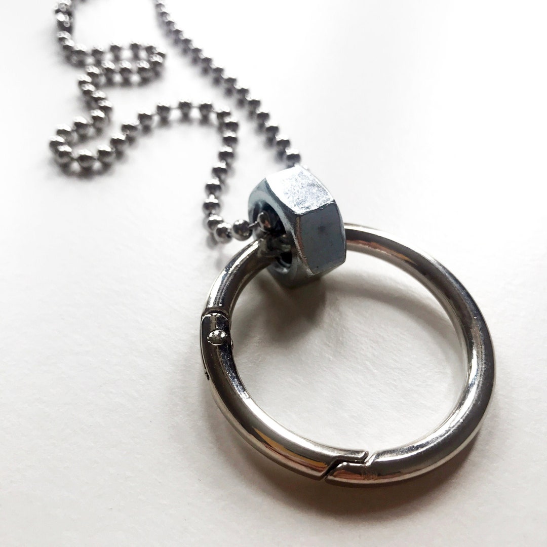 Ring N Nut Necklace - Etsy