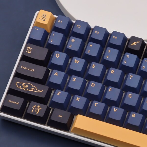 Blue Samurai Keycaps - Etsy