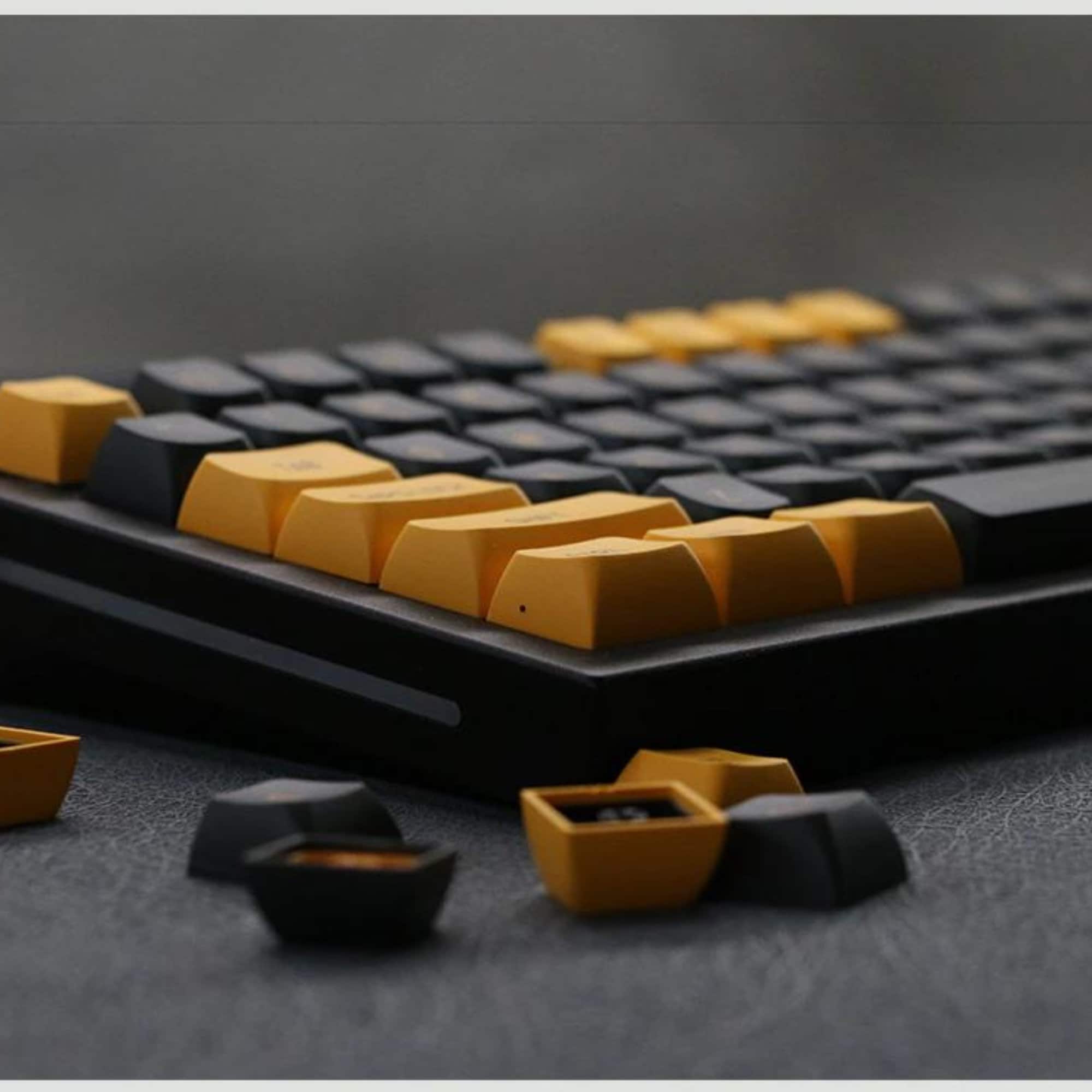 Black and Yellow Keycap Set 149 Keyboard Keys Double Shot - Etsy Australia