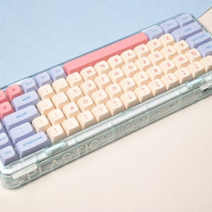 132pcs Marshmallow Theme Keycap Set, Macaron Color Kawaii Keycap Set ...