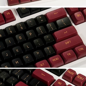 Red Keycaps Set, 149 Keys Handmade Keycap, Double Shot Keycap, PBT ...
