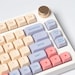 132pcs Marshmallow Theme Keycap Set Macaron Color Kawaii - Etsy