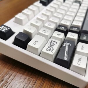 Ninja Anime Keycap, Keycaps Set, Gamer Keycap, 108 Keyboard Keys PBT ...