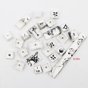 Panda Cute Keycap Set, PBT Keycap, Mechanical Keyboard Decoration ...