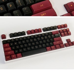 Red Keycaps Set, 149 Keys Handmade Keycap, Double Shot Keycap, PBT ...