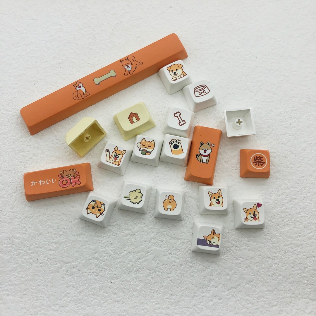 Dog Keycap Set, Cute Keycap Keyboard Keys, High Quality PBT Keycap ...