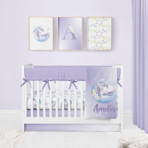 Purple Crib Bedding - Etsy