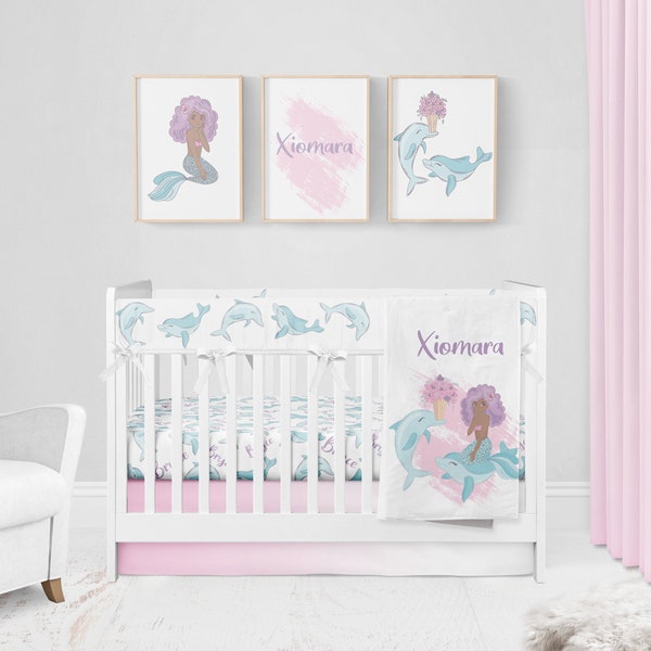 Mermaid Nursery Bedding - Etsy