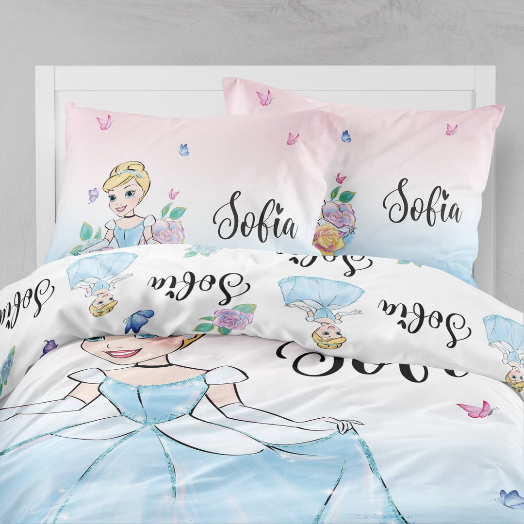 Princess Bedding Set, Princess Duvet Cover Set, Princess Twin Bedding ...