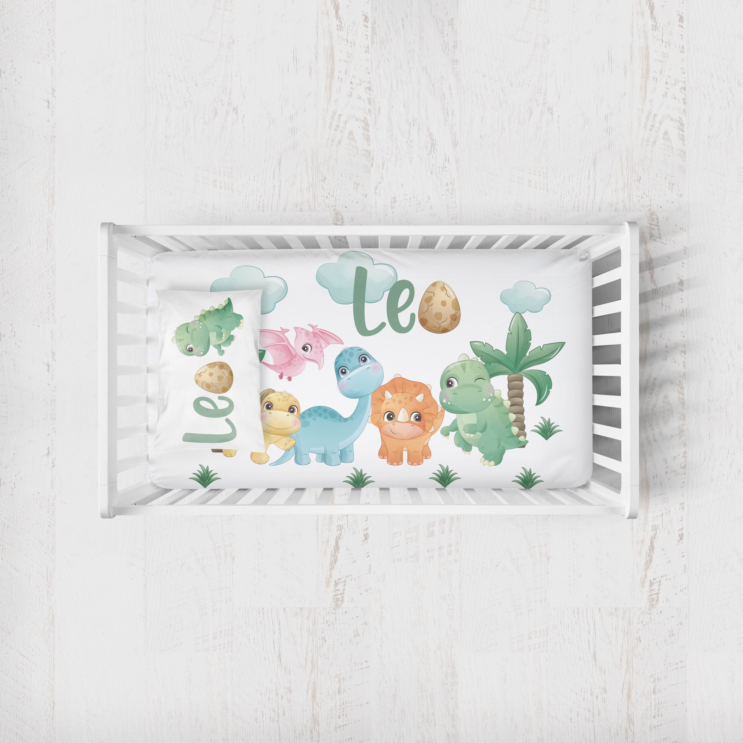 Dinosaur Crib Sheet Dinosaur Crib Bedding Dinosaur Nursery | Etsy